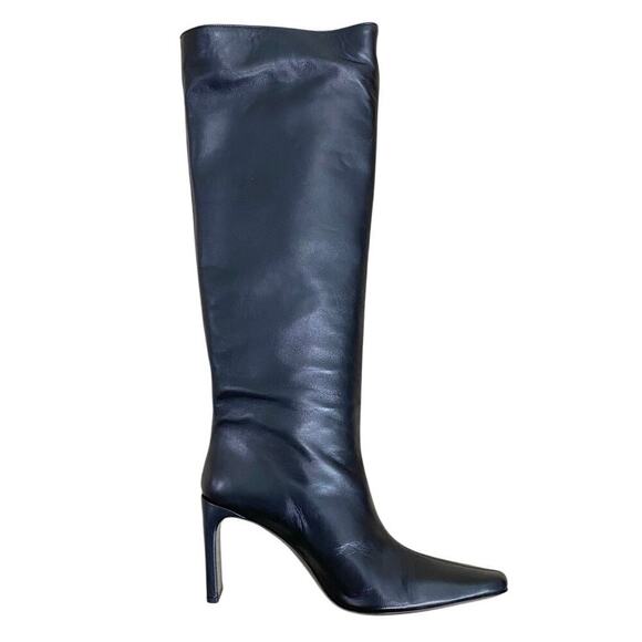 STAUD | Shoes | Staud Wally High Heel Boot 9mm In Black Leather 0 Nwob ...